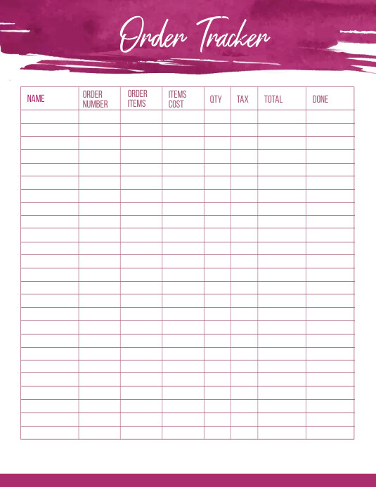 Copy of Order Tracker Template | PosterMyWall