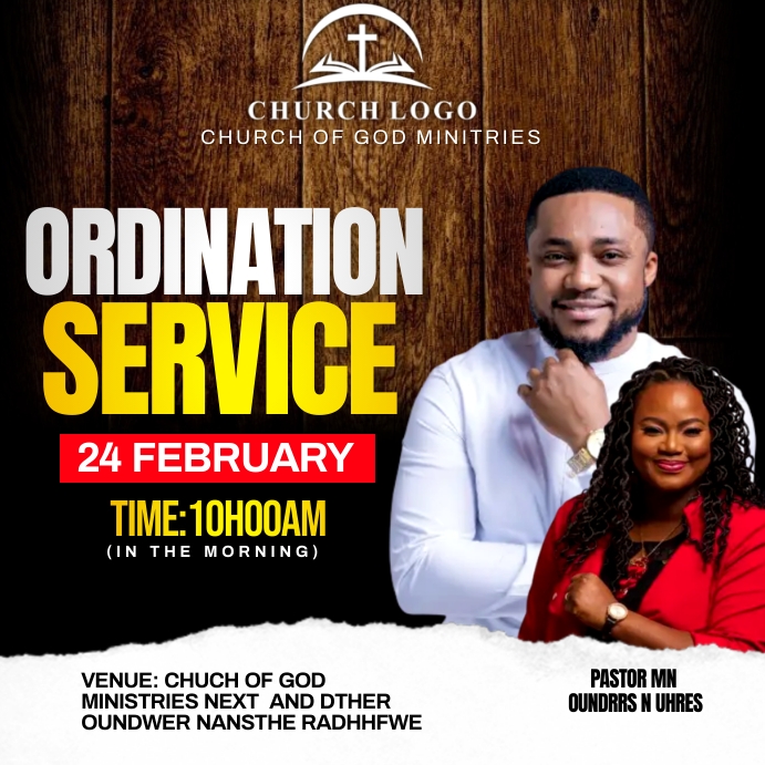 ordination ceremony Template | PosterMyWall
