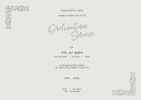 Ordination Service Invite Template | PosterMyWall
