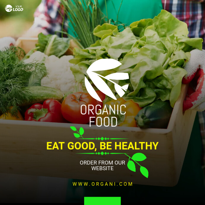 Organic Food Ad Template | PosterMyWall