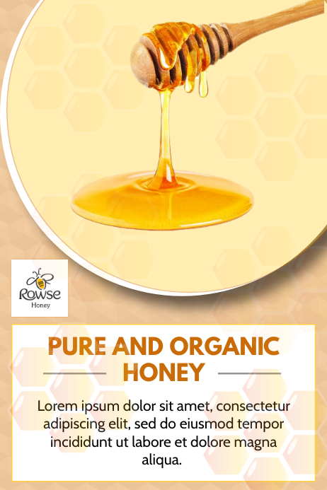 Organic Honey flyer Template | PosterMyWall