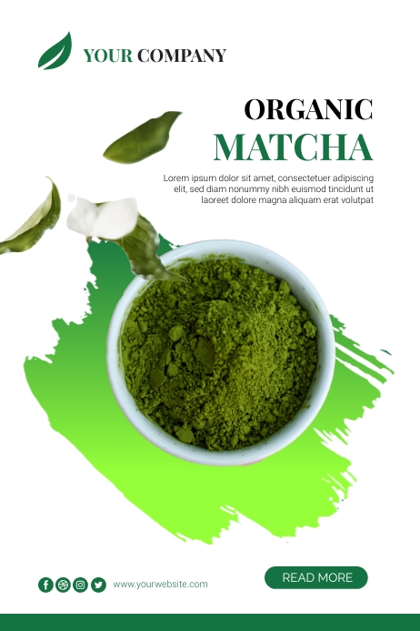 Copy of Organic Matcha Poster Template | PosterMyWall