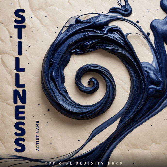 Copy of Organic Minimal Flow with Indigo Swirl Album Cover | PosterMyWall