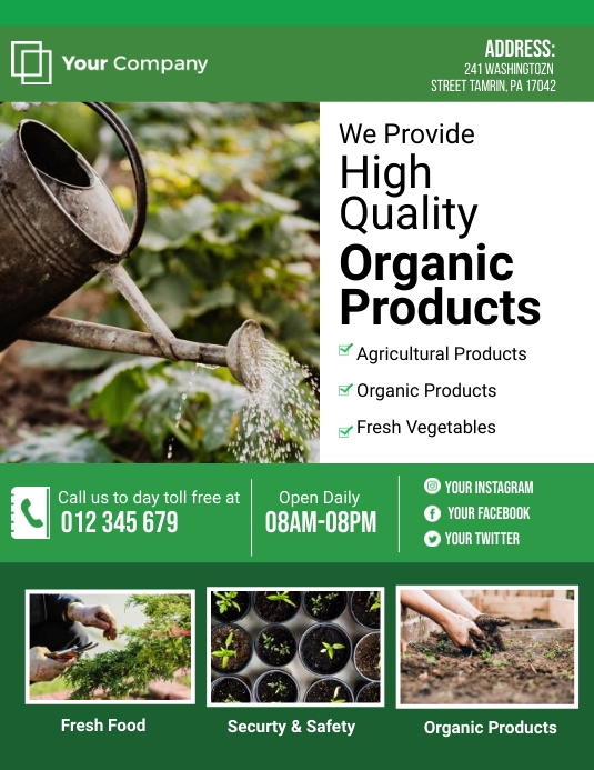 Organic Products Ads Template | PosterMyWall