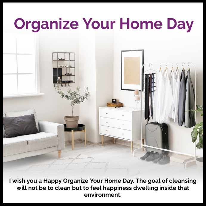 organize your home day Template | PosterMyWall