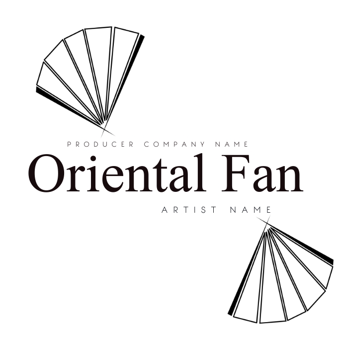 Oriental Fan Clean Album Cover Template | PosterMyWall