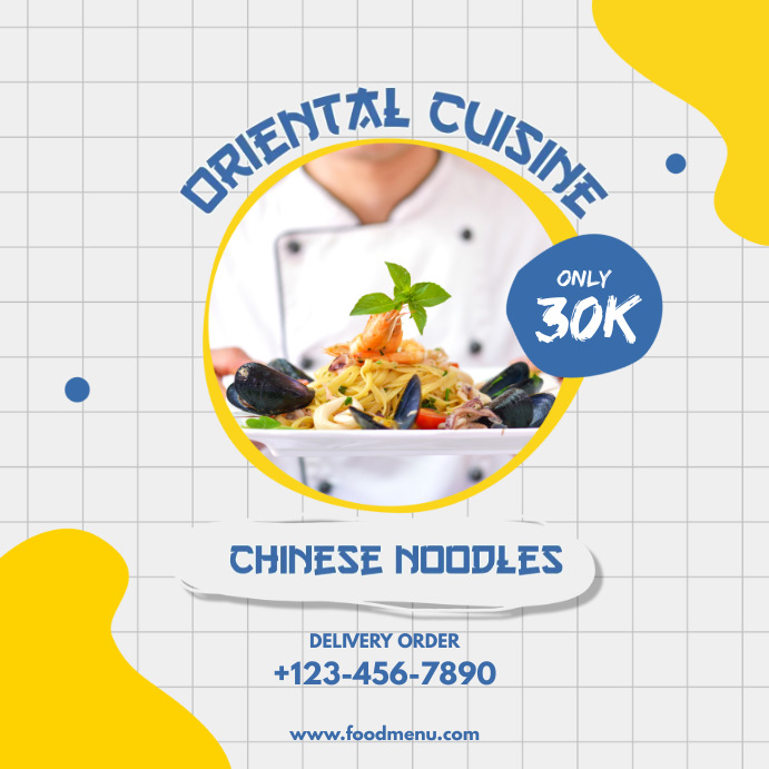 Oriental Food Menu 2022 Template | PosterMyWall