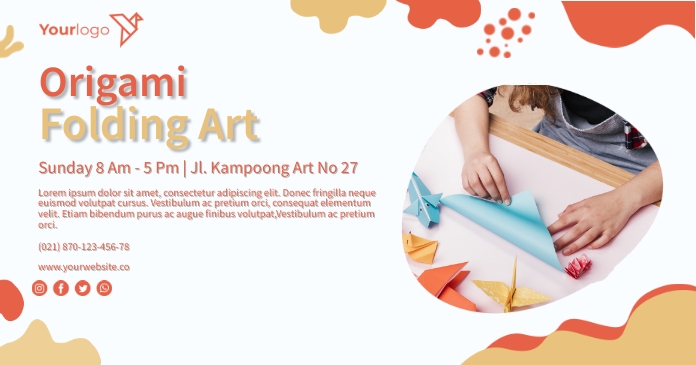 Copy of Origami Folding Art | PosterMyWall