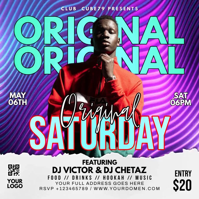 ORIGINAL SATURDAY Template | PosterMyWall