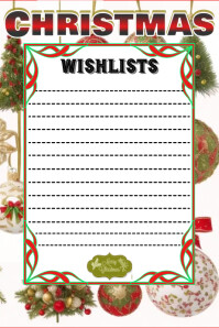 Christmas List Template | PosterMyWall