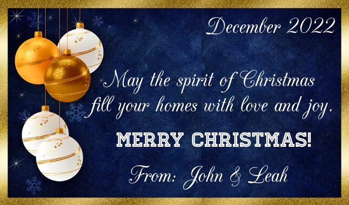 Ornaments Christmas Gift Tag Template | PosterMyWall