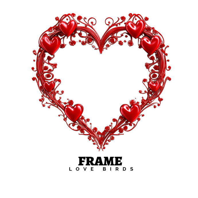 Copy of Ornate heart frame | PosterMyWall