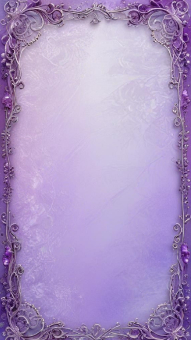 Ornate Purple Victoria floral frame background Template | PosterMyWall