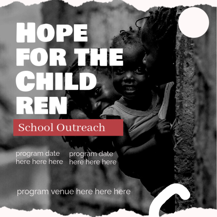 Orphanage Outreach Template | PosterMyWall