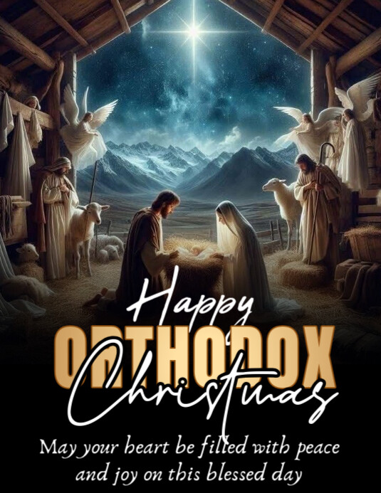 orthodox christmas Template | PosterMyWall