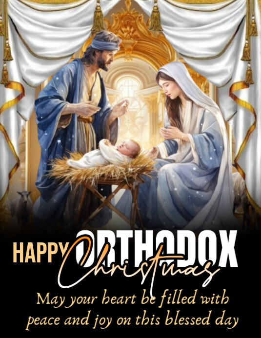 orthodox christmas Template | PosterMyWall