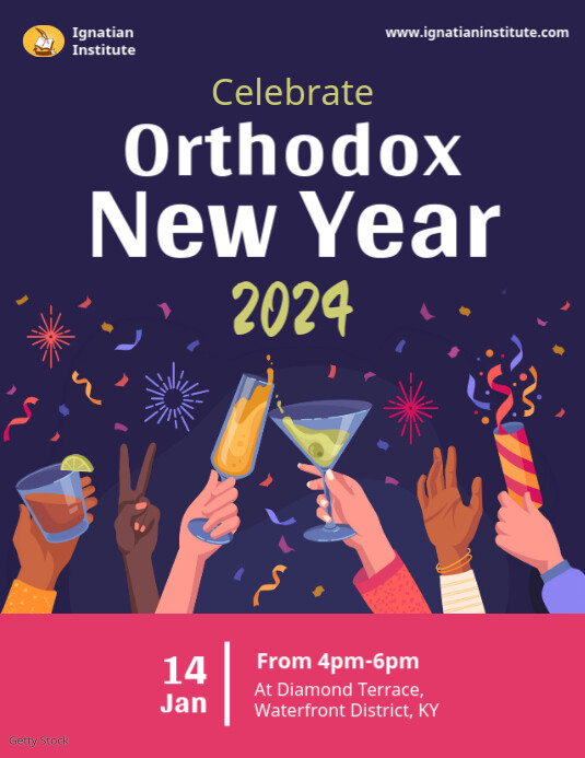 Orthodox new year flyer template | PosterMyWall