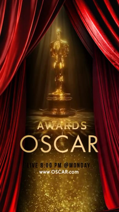 Plantilla de Oscar Award Poster Templates | PosterMyWall