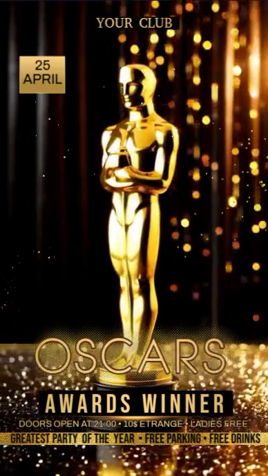 Oscar Awards Display Template | PosterMyWall