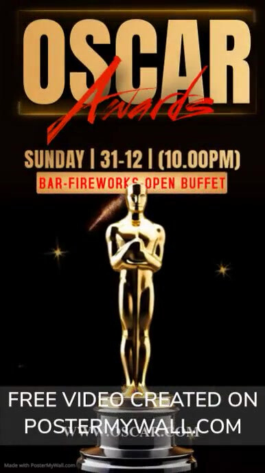 Oscar Awards Posters Template | PosterMyWall