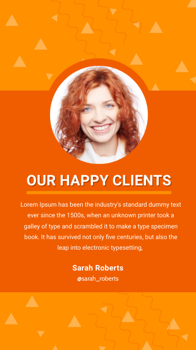 Our Happy Clients flyer Template | PosterMyWall