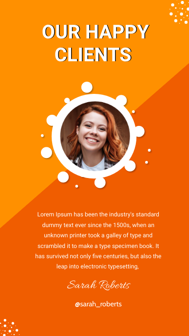 Our Happy Clients flyer Template | PosterMyWall