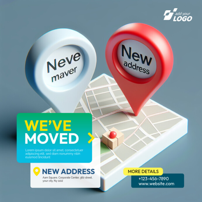 Our new address, we have moved Template | PosterMyWall