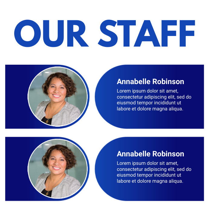 Our staff flyer template | PosterMyWall