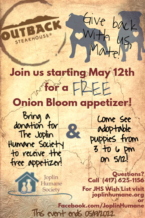 Copy of Outback Australian Dog Cat Food Drive | PosterMyWall