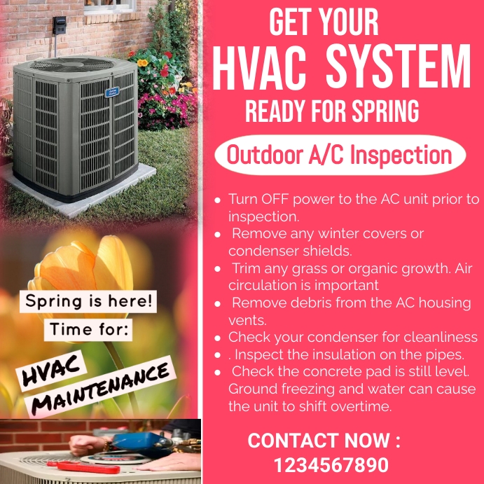 Copy of Outdoor A/C Inspection flyer | PosterMyWall