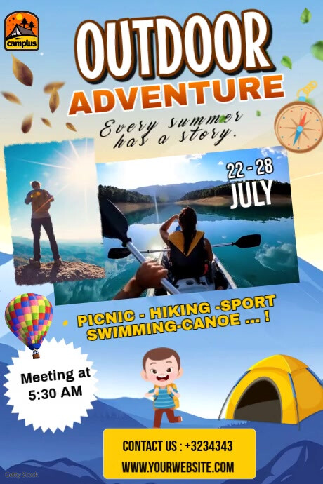 Copy of outdoor Sport adventure | PosterMyWall