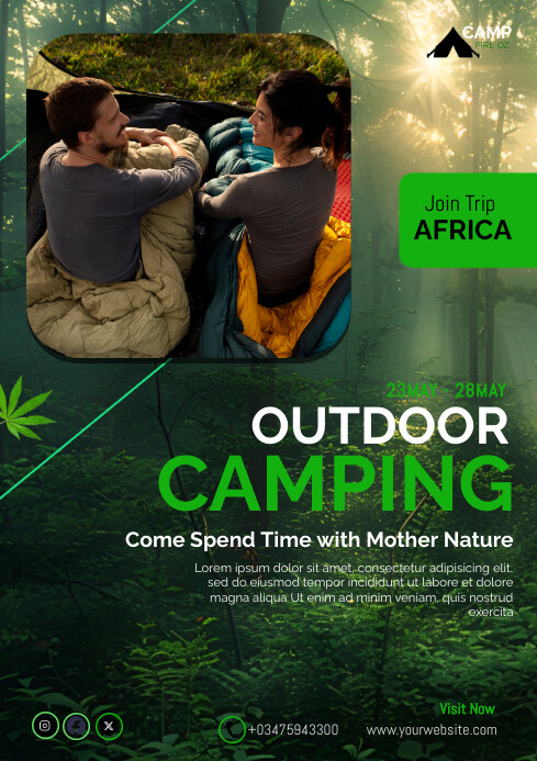 Copy of OUTDOOR CAMPING FLYER | PosterMyWall