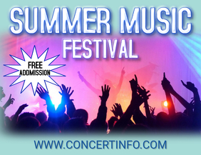 OUTDOOR CONCERT CONCERT IN THE PARK CONCERT BAND Template | PosterMyWall