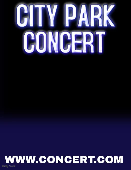 OUTDOOR CONCERT CONCERT IN THE PARK CONCERT BAND Template | PosterMyWall