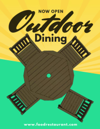 Outdoor dining Template | PosterMyWall