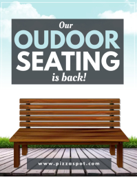 Outdoor dining Template | PosterMyWall