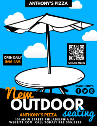 Outdoor dining Template | PosterMyWall