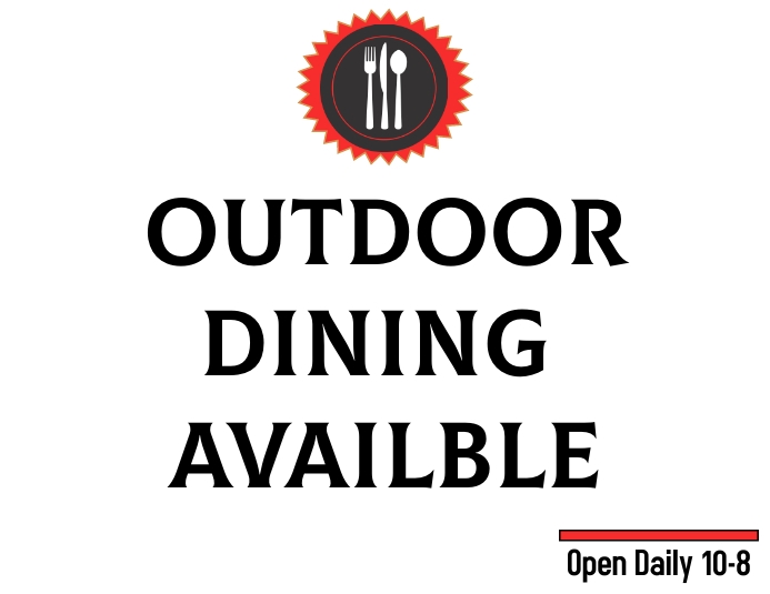Outdoor Dining Flyer Template | PosterMyWall