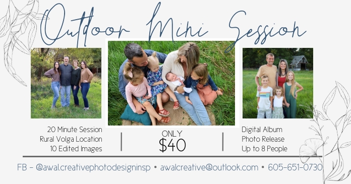 Outdoor Mini Session Template | PosterMyWall
