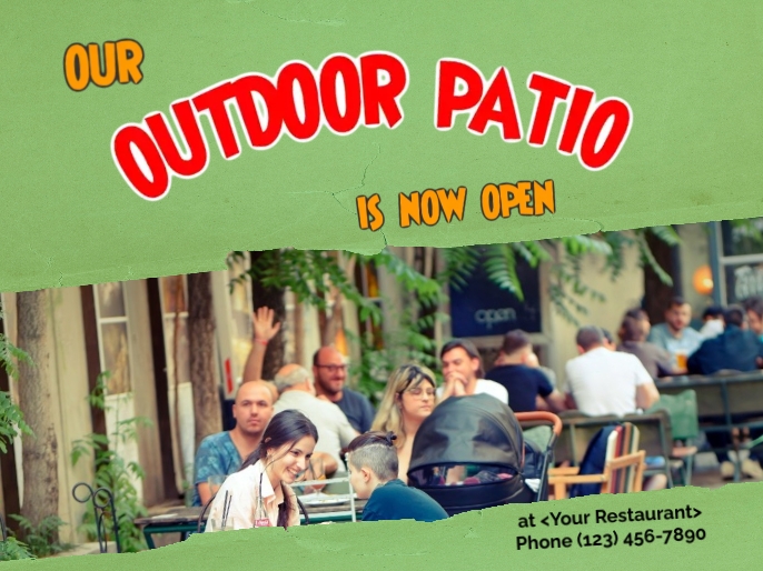 Outdoor patio | PosterMyWall