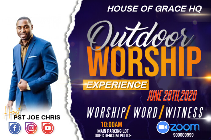 Copy of OUTDOOR WORSHIP EXPERIENCE | PosterMyWall