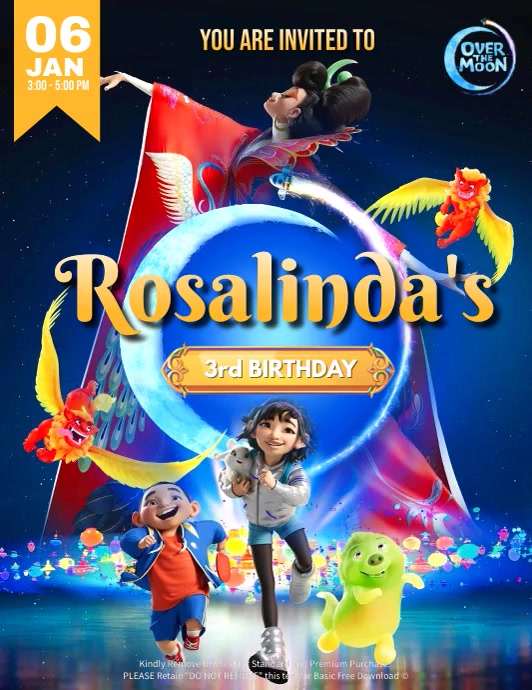 Over the Moon Template | PosterMyWall