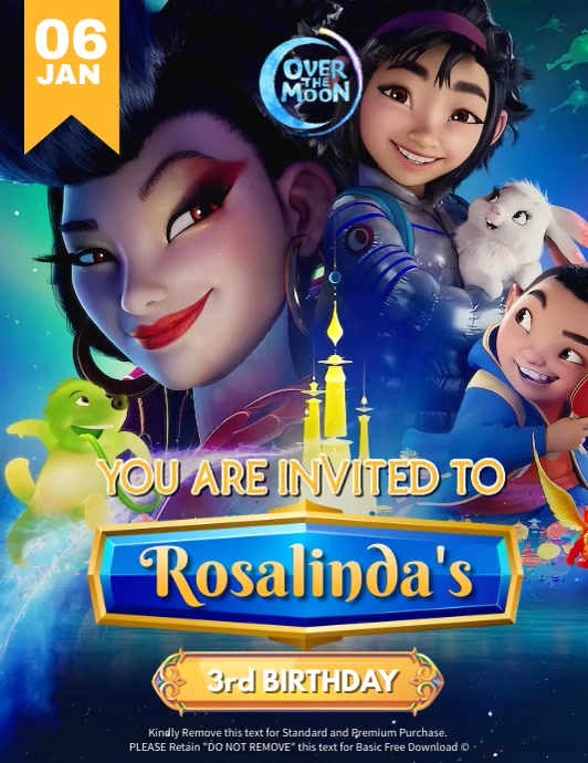 Over the Moon Template | PosterMyWall