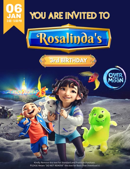 Over the Moon Template | PosterMyWall