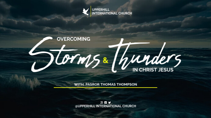 OVERCOMING STORMS Template | PosterMyWall