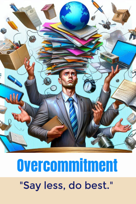 Copy of Overcommitment | PosterMyWall