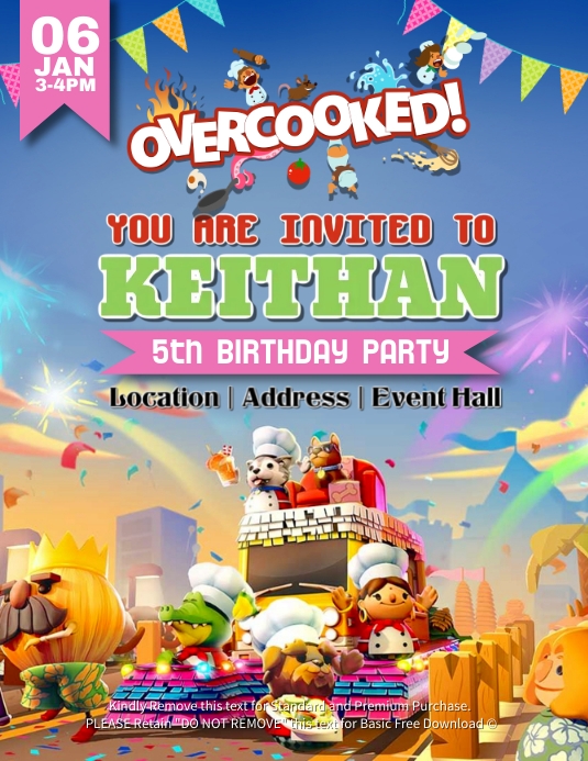 Overkogt-skabelon | PosterMyWall