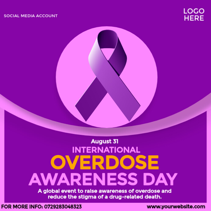Plantilla de Overdose Awareness Day | PosterMyWall