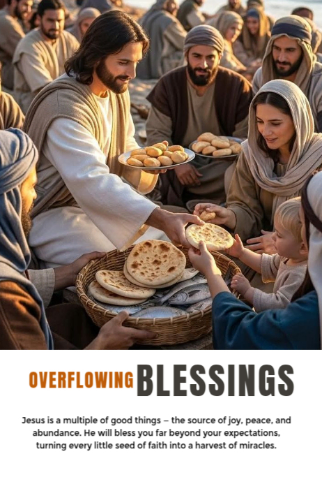 OVERFLOWING blessings Template | PosterMyWall