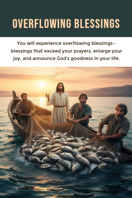 Overflowing Blessings Poster Template | PosterMyWall